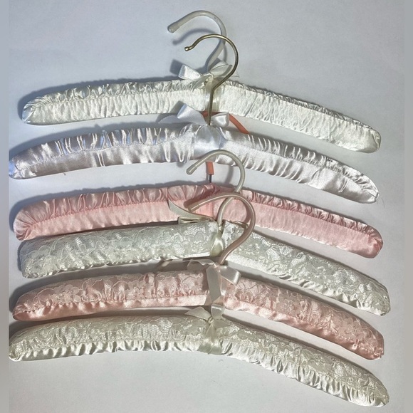 Unbranded | Storage & Organization | Vtg Padded Fabric Satin Lace ...